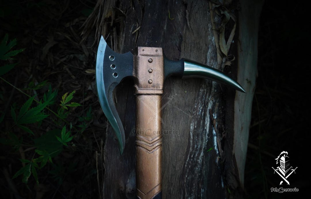 Hand-forged Warpick Axe | Medieval Viking War Pick | Carbon Steel Axe ...