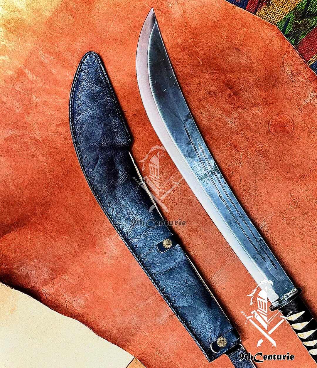 Naginata Spear Handmade Blade Carbon Steel Throwing Spear Tactical Gear ...