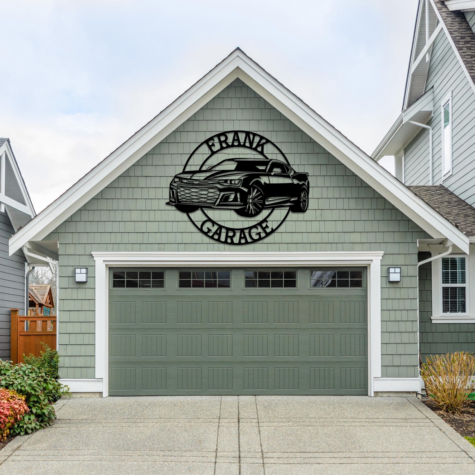 Custom Garage Door Decor, Garage Door Decorations, Personalized Metal ...