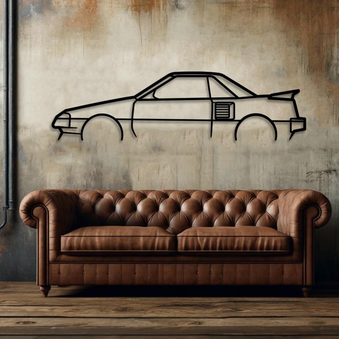 Retro Car Metal Decor, Birthday Gift for Him, Extra Large Wall Decor ...