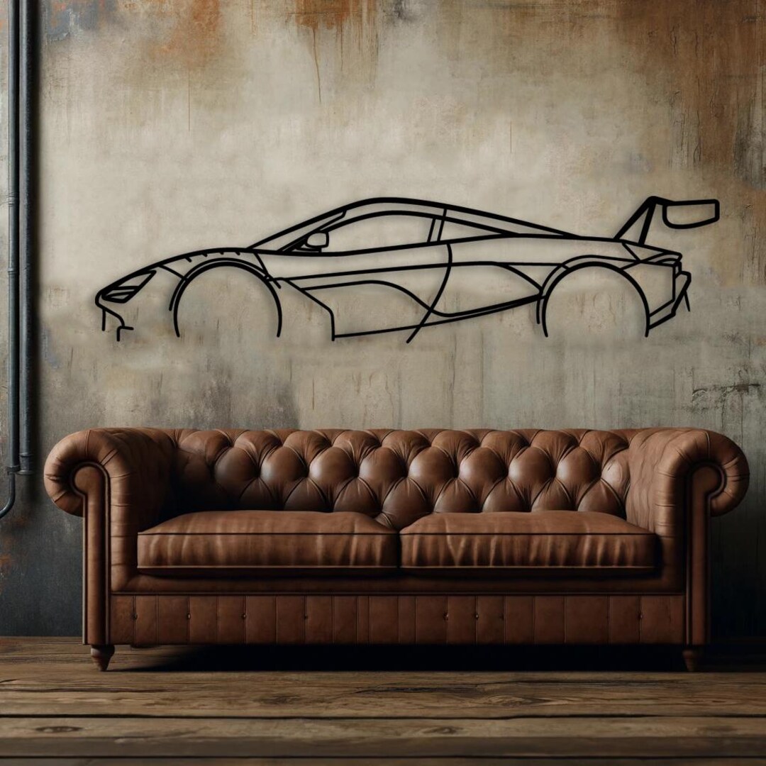 Hypercar Metal Wall Art, Garage Door Decorations, Cool Gifts for Car ...