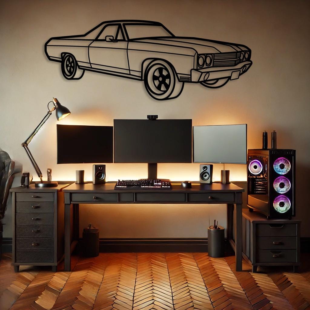 Classic Car Garage Wall Decor, Extra Large Metal Wall Decor, Cool Gifts ...