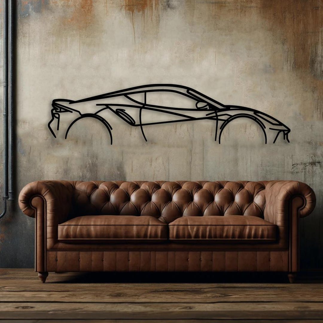 Super Sports Car Metal Wall Art, Hypercar Garage Decor, Christmas Gifts ...