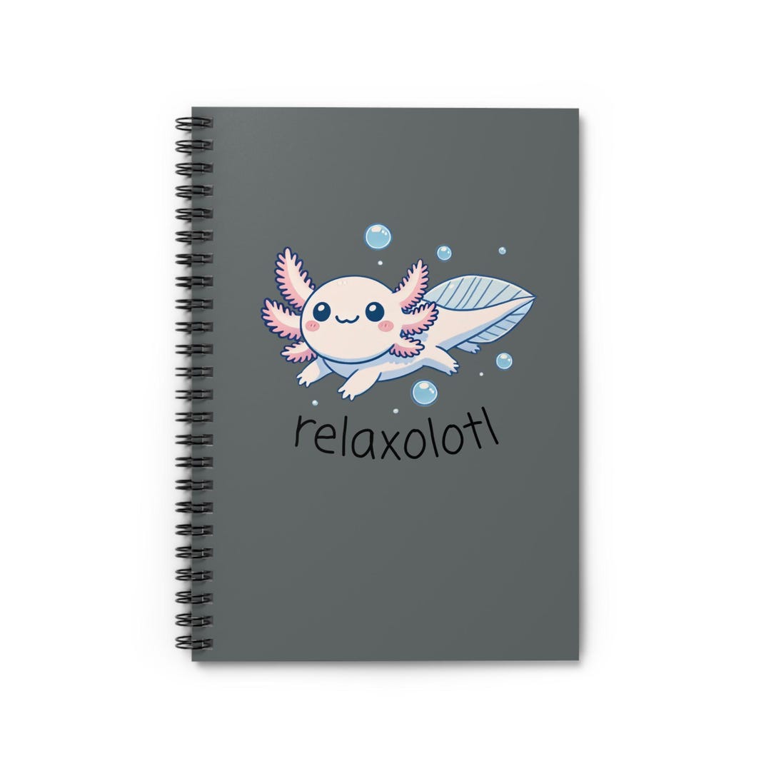 Axolotl Self Help Spiral Notebook, High-quality Notebook for Therapy ...
