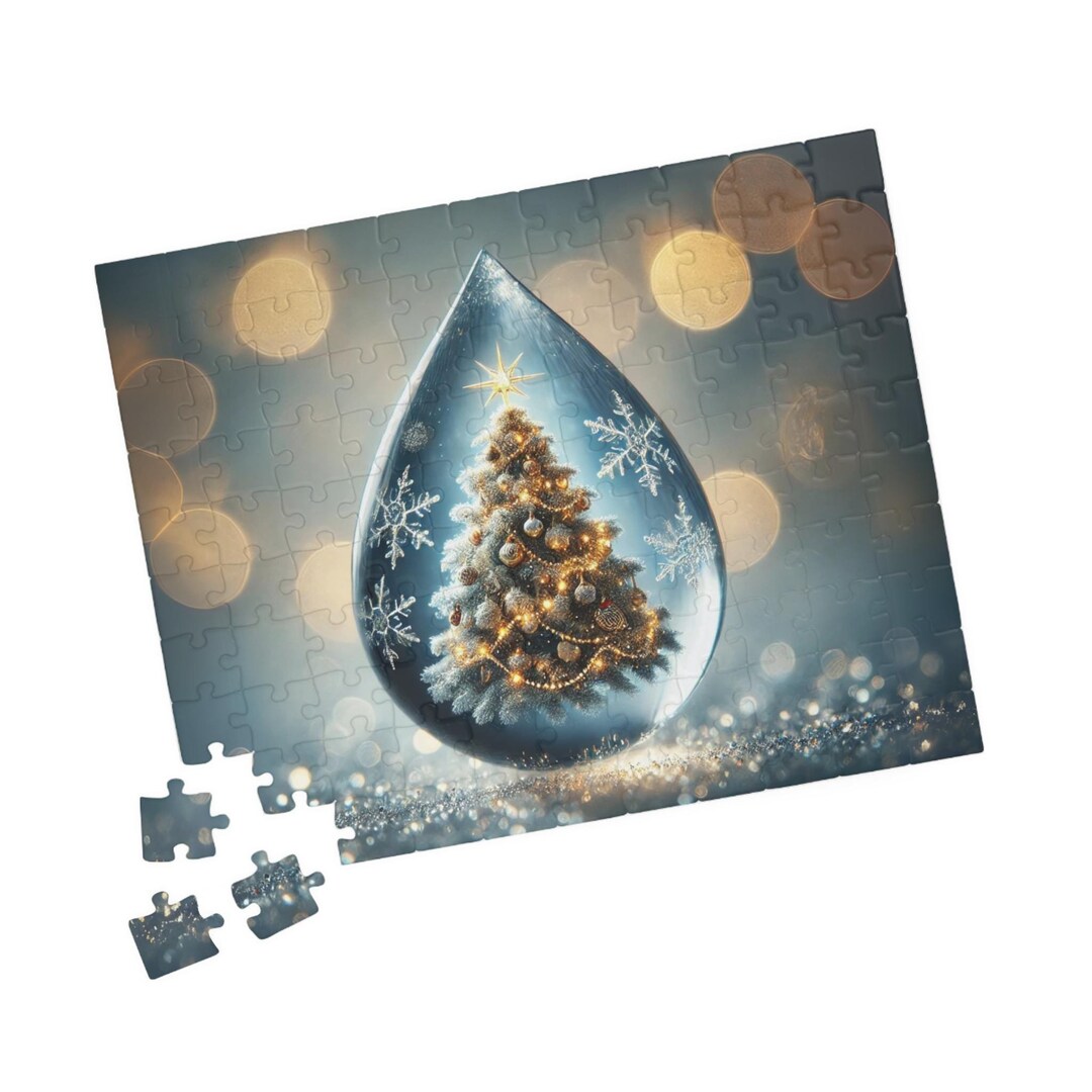 Surrealistic Christmas Tree Puzzle, Available in Multiple Sizes, Puzzle ...