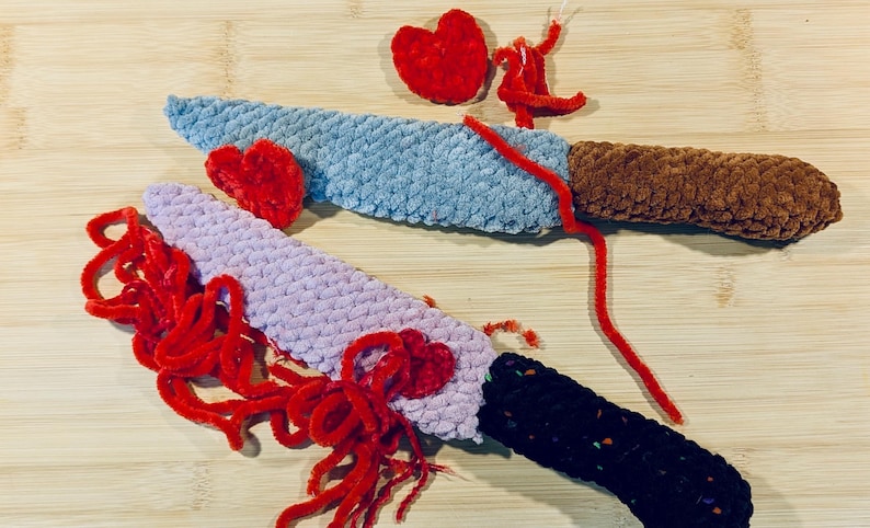 Crochet Knife Pattern – Quirky Amigurumi for Halloween, Cosplay, or ...