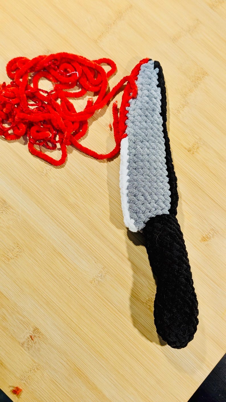 Crochet Knife Pattern – Quirky Amigurumi for Halloween, Cosplay, or ...