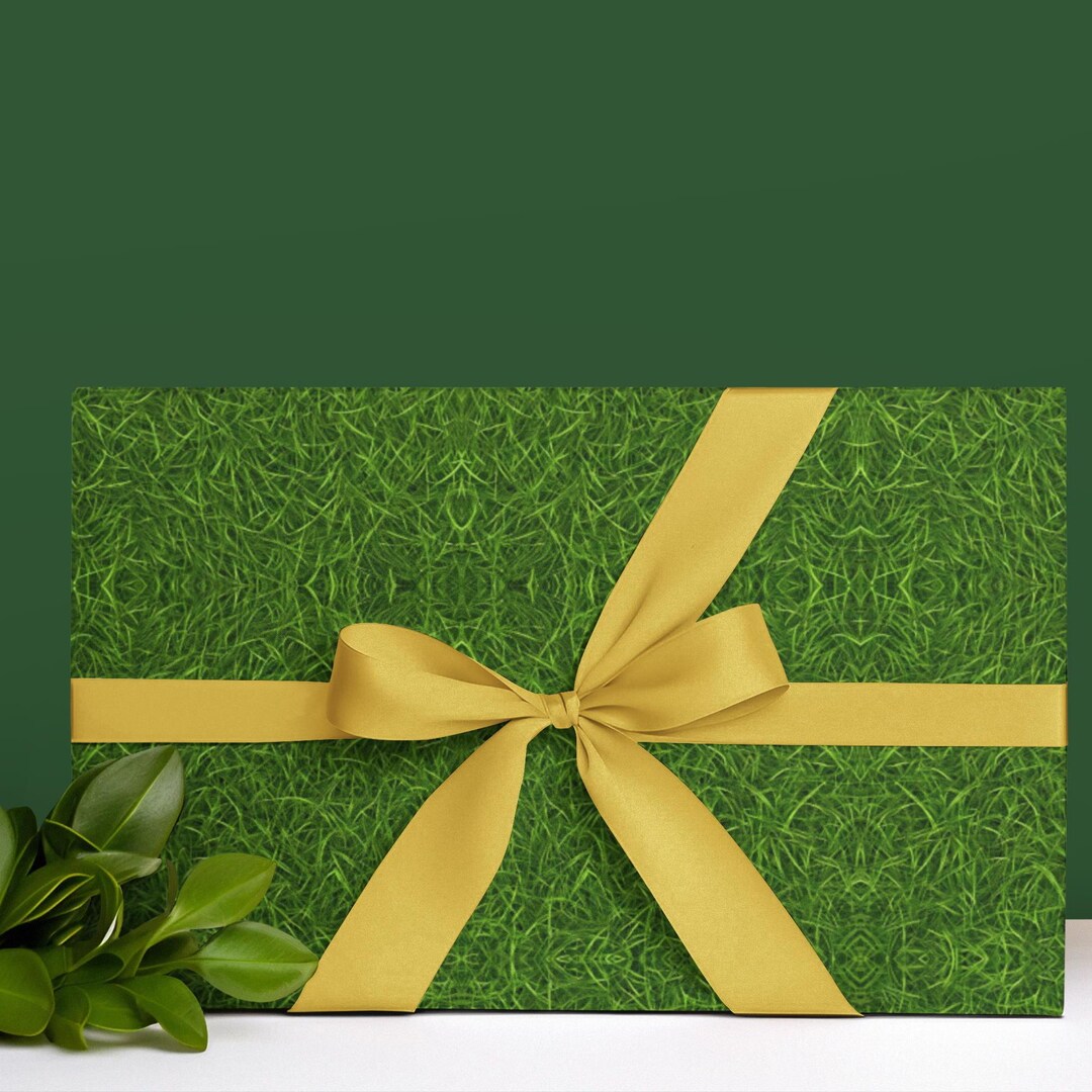 Nature Inspired Gift Wrap | Grass Wrapping Paper | Rustic Eco Friendly ...