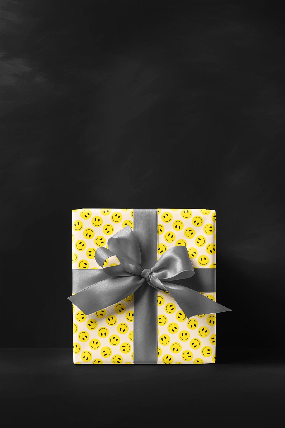 Smiley Face Wrapping Paper | Fun Yellow Happy Face Gift Wrap for ...