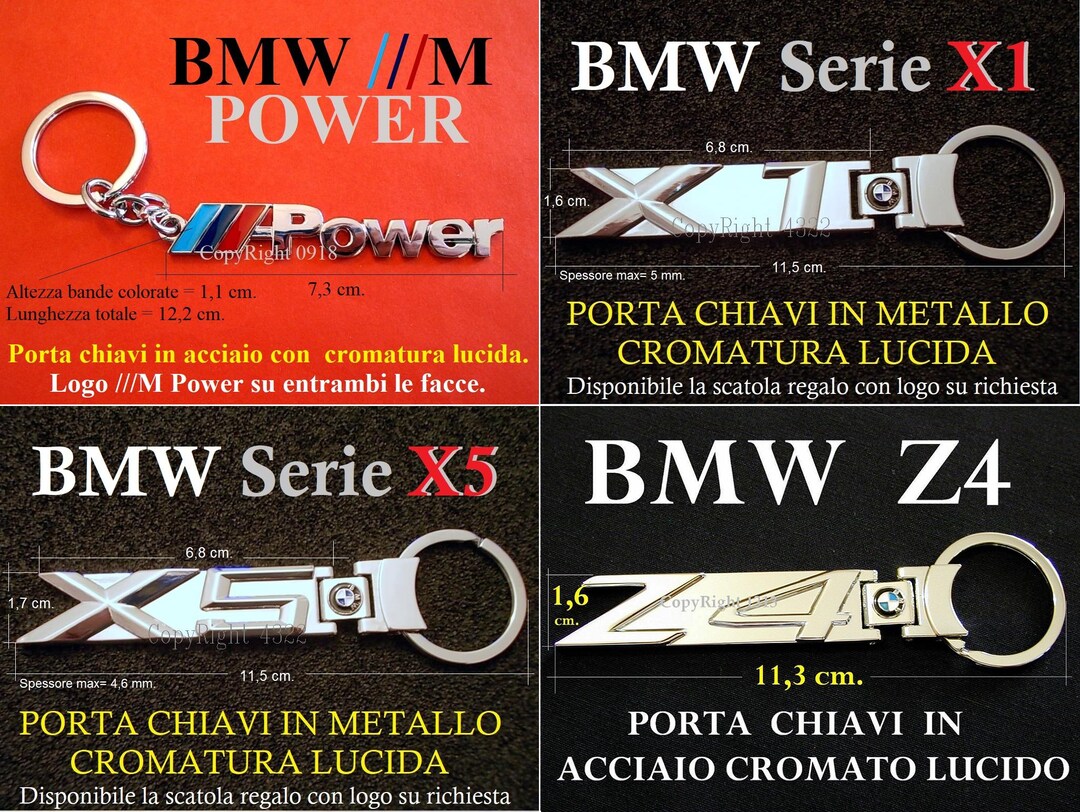 BMW M POWER X1 X5 Z4 Keychain Keys Doors Cell Phone Keychain Keyring ...