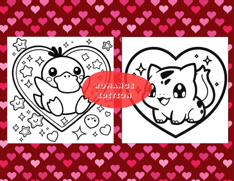 Pokemon Valentine's Day Coloring Pages Bold and Easy Coloring Pages for ...