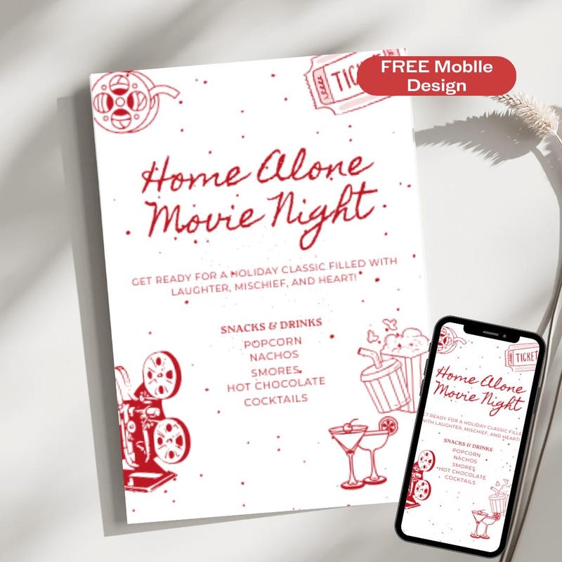 Home Alone Movie Night - Etsy