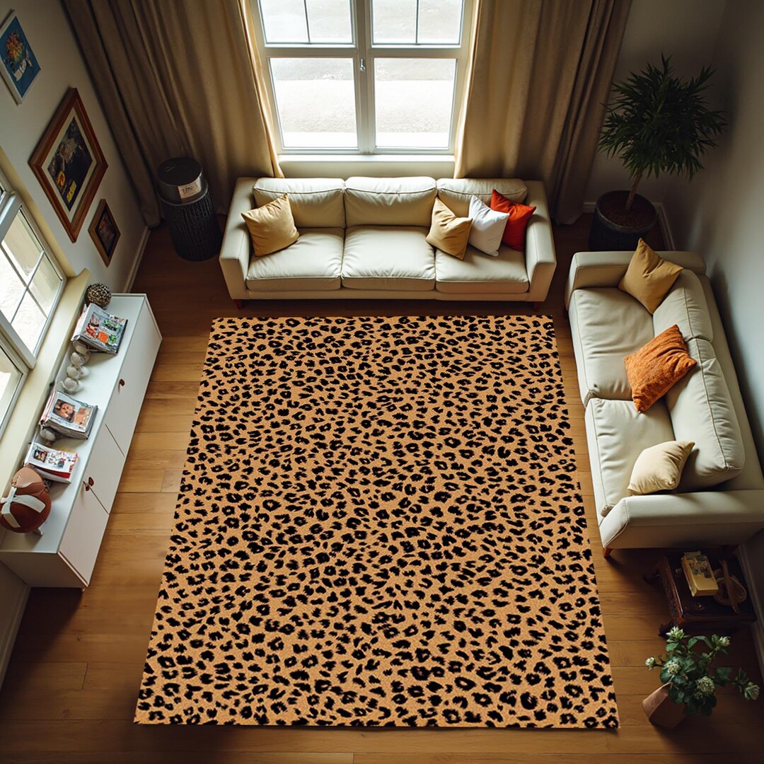 Leopard Pattern Rug,tiger Rug,anti-slip Carpet,salon Rug,non Slip Rug ...