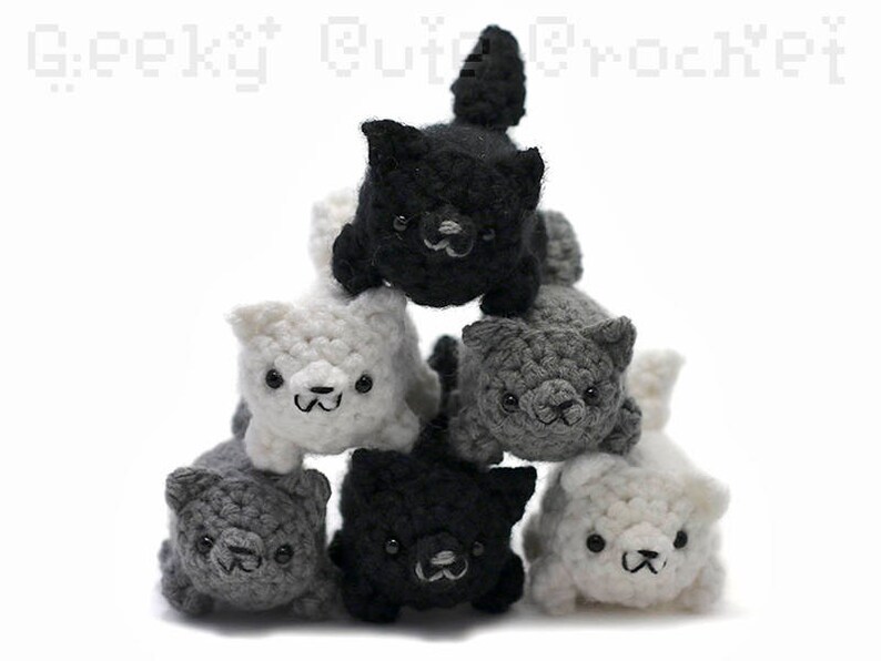 Black Wolf Yama Amigurumi Plush Toy Stuffed Animal Crochet | Etsy