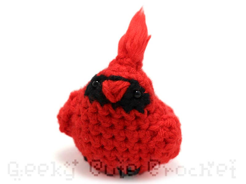 Red Cardinal Bird Toy Plush Tiny Birb Amigurumi | Etsy