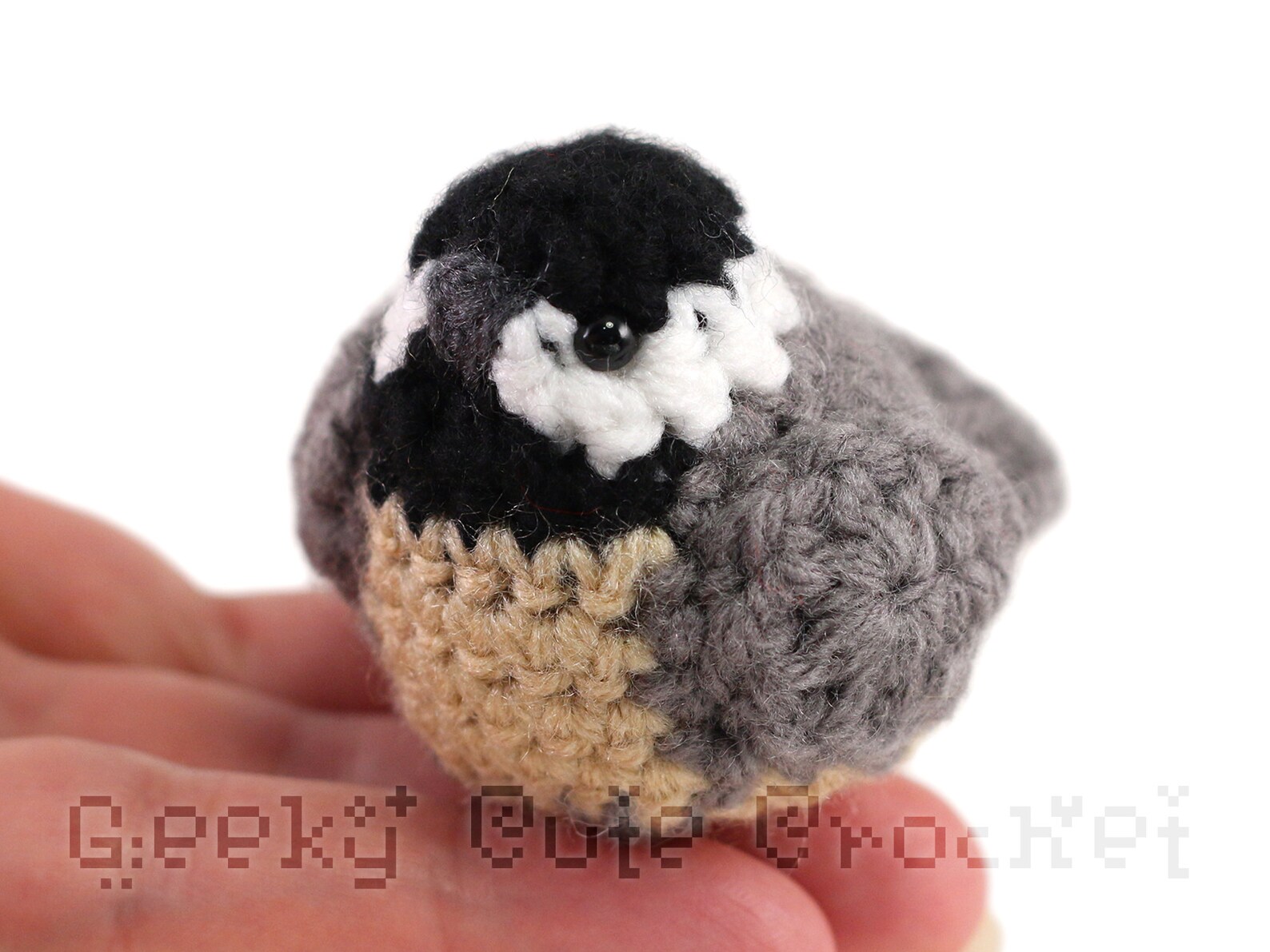 Black-capped Chickadee Bird Toy Plush Tiny Birb Amigurumi - Etsy