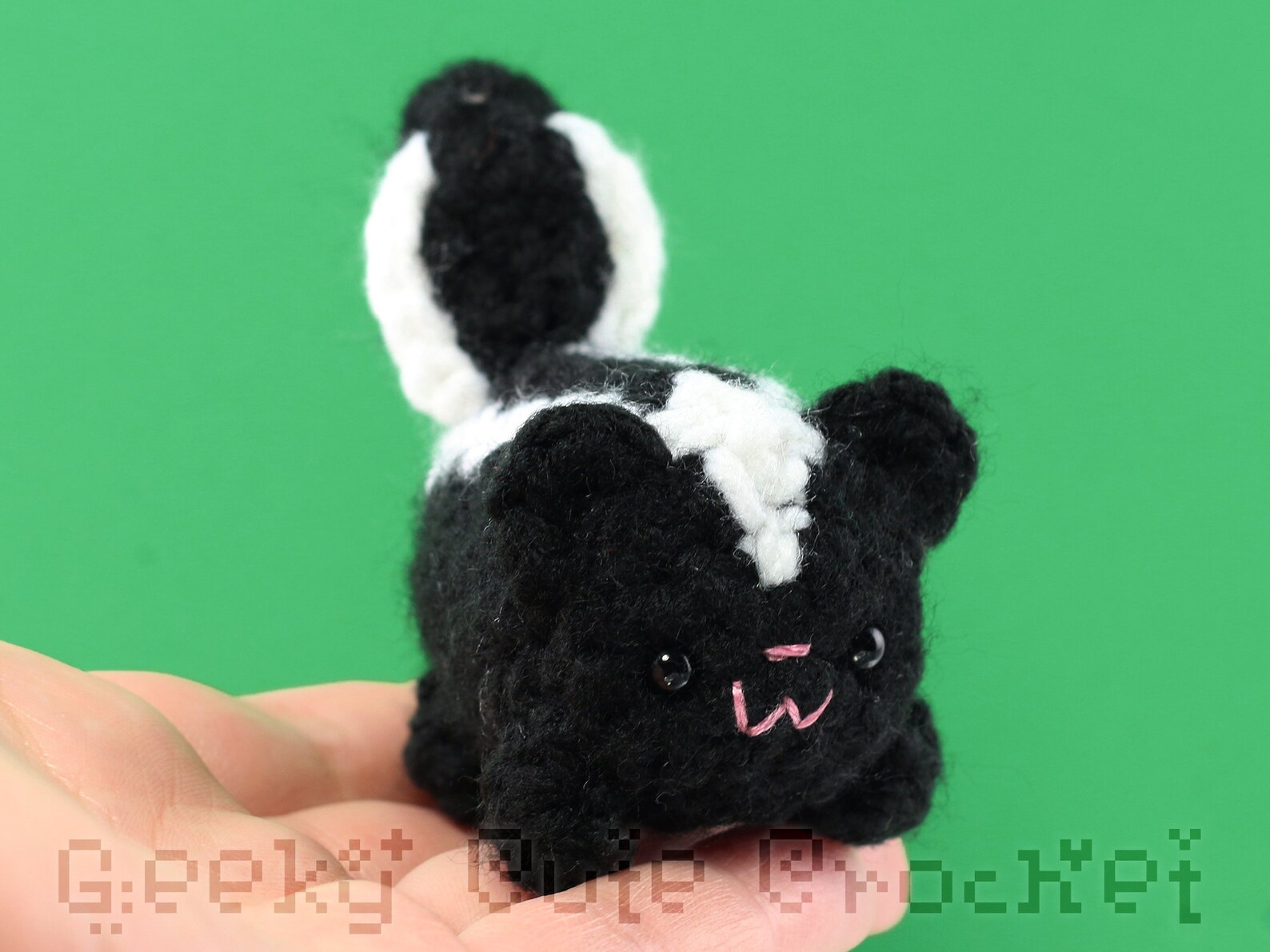 Skunk Yama Amigurumi Crochet Stuffed Plush Desk Toy - Etsy