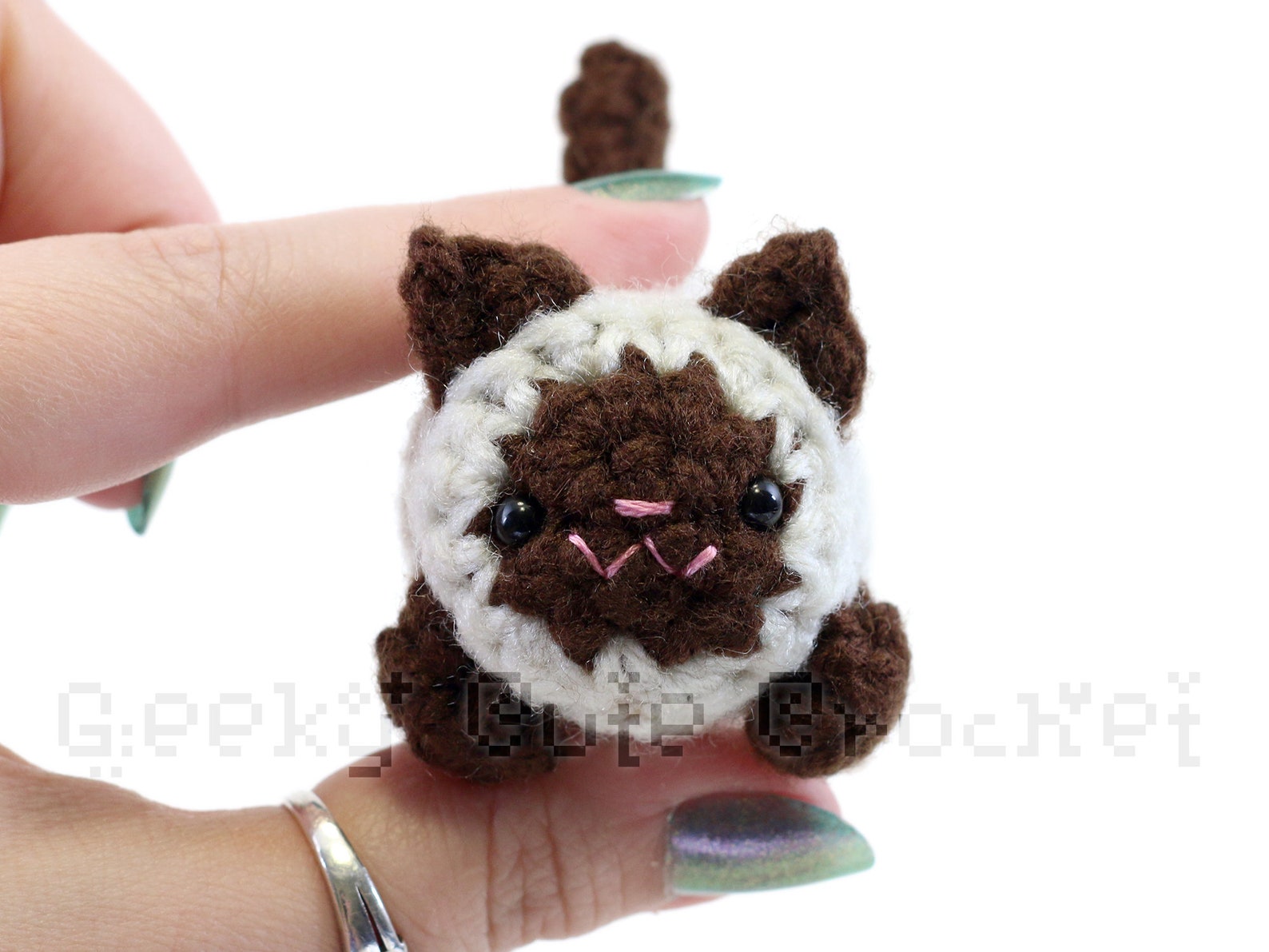 Siamese Kitty Cat Yama Amigurumi Plush Toy Crochet Stuffed - Etsy