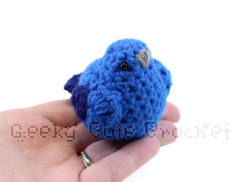 Indigo Bunting Bird Plush Toy Stuffed Animal Amigurumi - Etsy