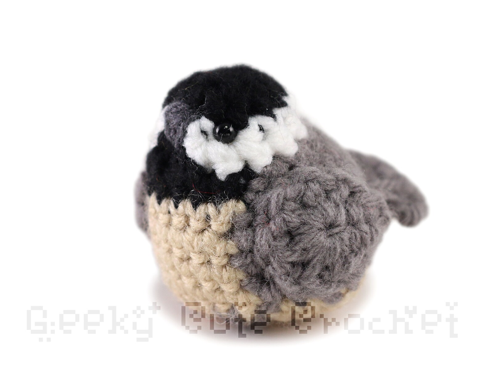Black-capped Chickadee Bird Toy Plush Tiny Birb Amigurumi - Etsy Sweden