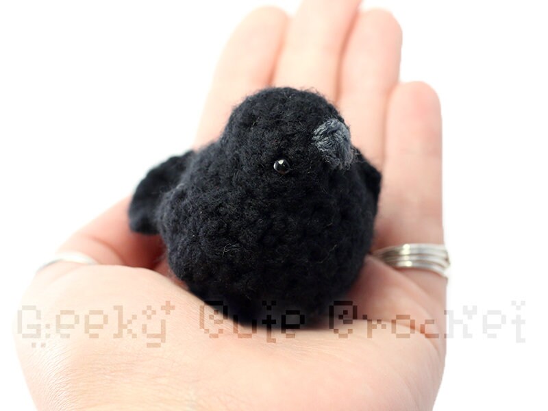 Raven Crow Blackbird Bird Plush Toy Stuffed Animal Amigurumi - Etsy ...