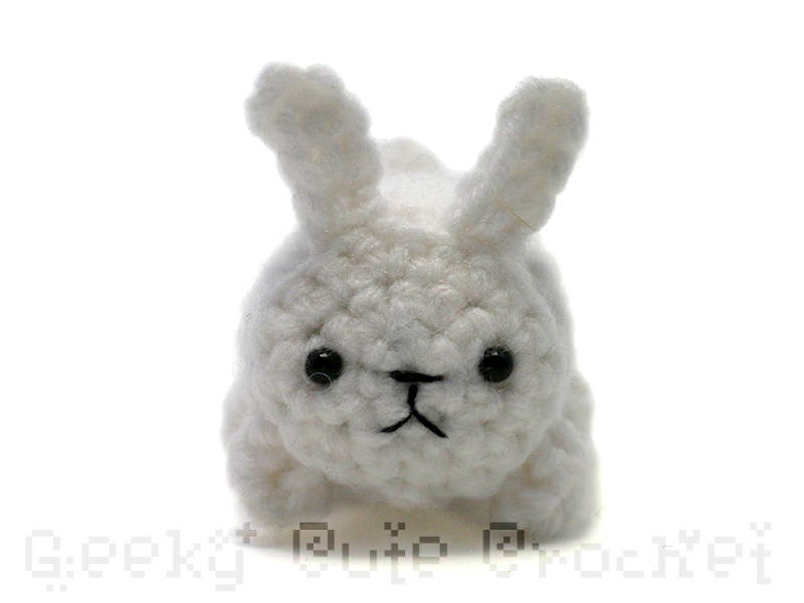 White Bunny Rabbit Yama Amigurumi Plush Toy Crochet Stuffed - Etsy