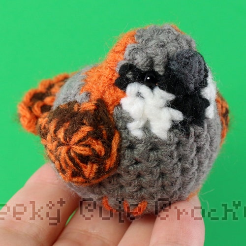 Black-capped Chickadee Bird Toy Plush Tiny Birb Amigurumi - Etsy