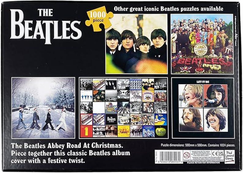 The Beatles Christmas Abbey Road 1000 Piece Puzzle - Etsy