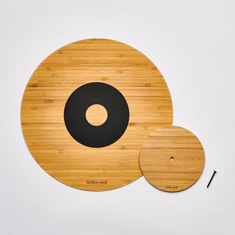 Bamboo Vinyl Record Wall Mount | Floating LP Album Holder - Etsy