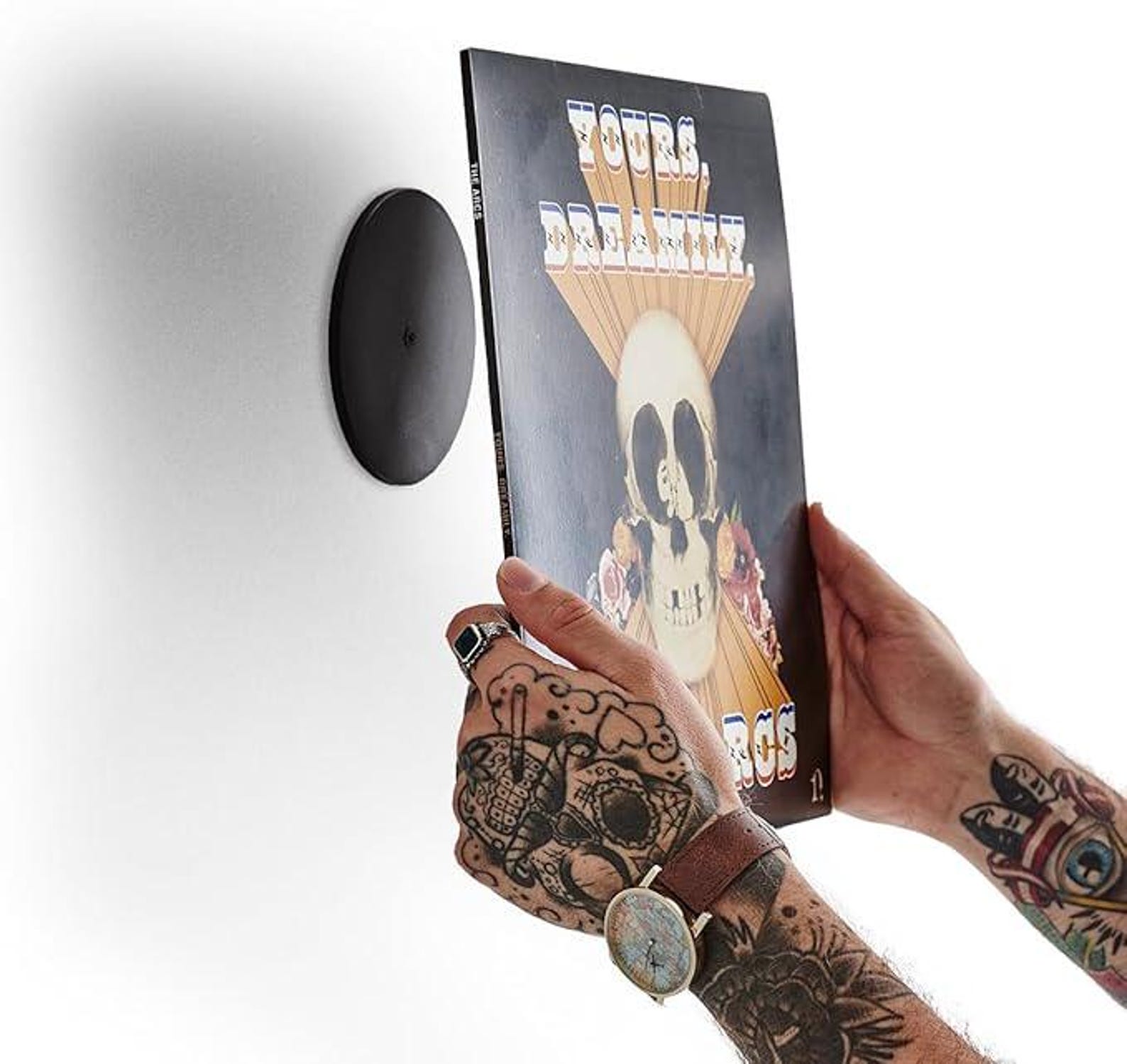 Bamboo Vinyl Record Wall Mount | Floating LP Album Holder - Etsy