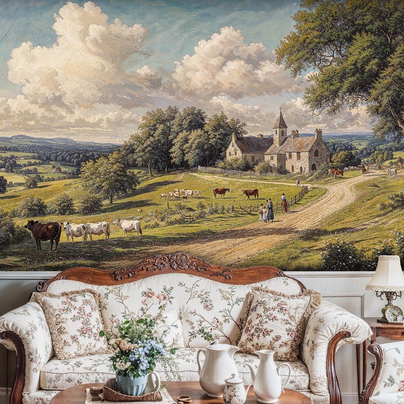 Farmhouse Wallpaper - Etsy