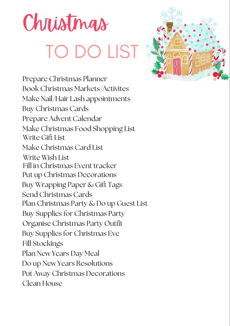 Printable Christmas Planner 2024 Holiday Organization, Gift Tracker ...