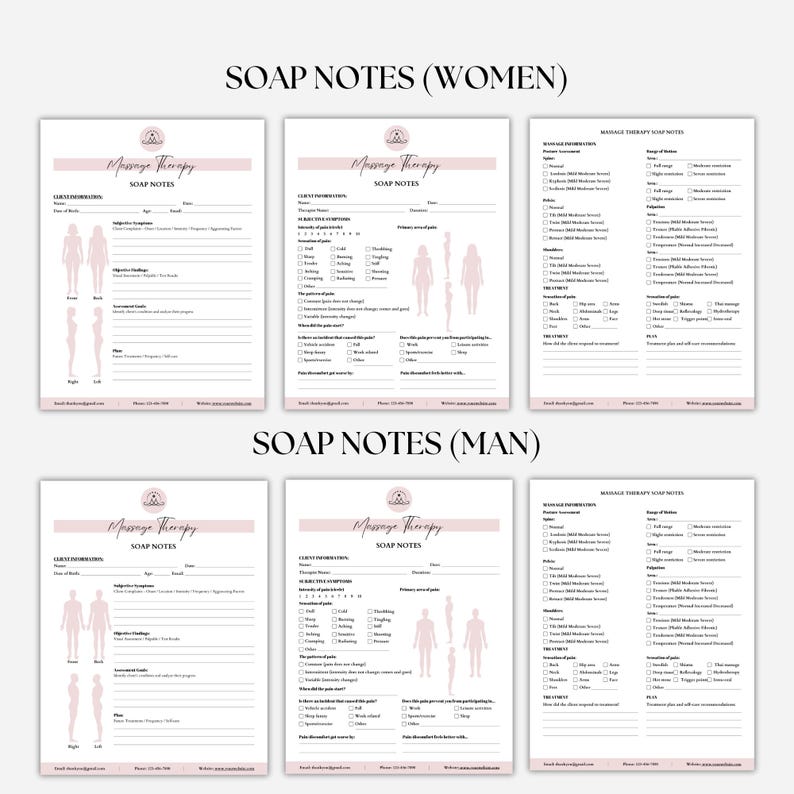 Massage Therapy Form, Massage Intake Form, Massage Aftercare, Massage ...