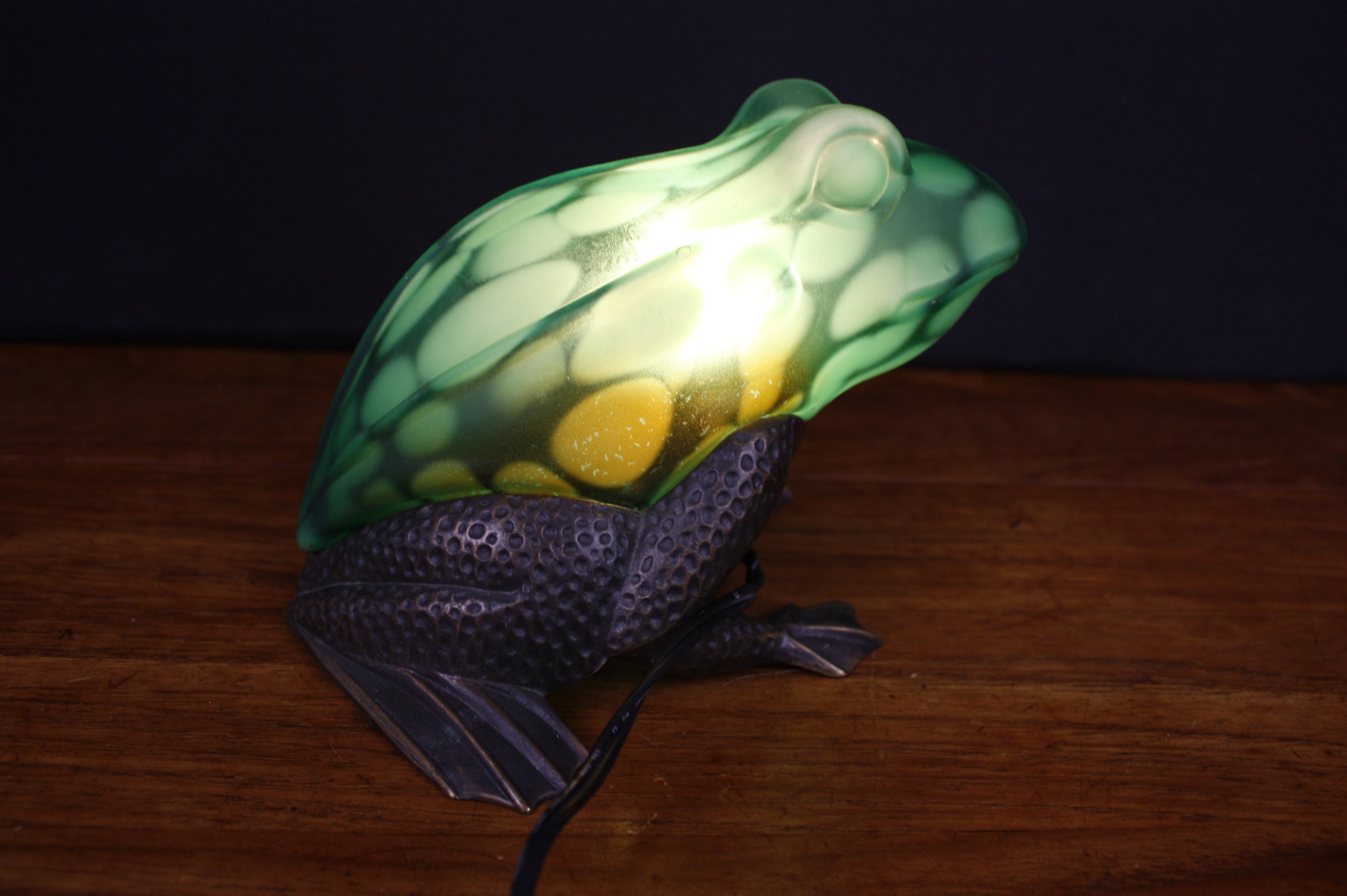 Vintage 1996 C. Sadek frog lamp accent lamp night light 1990s | Etsy