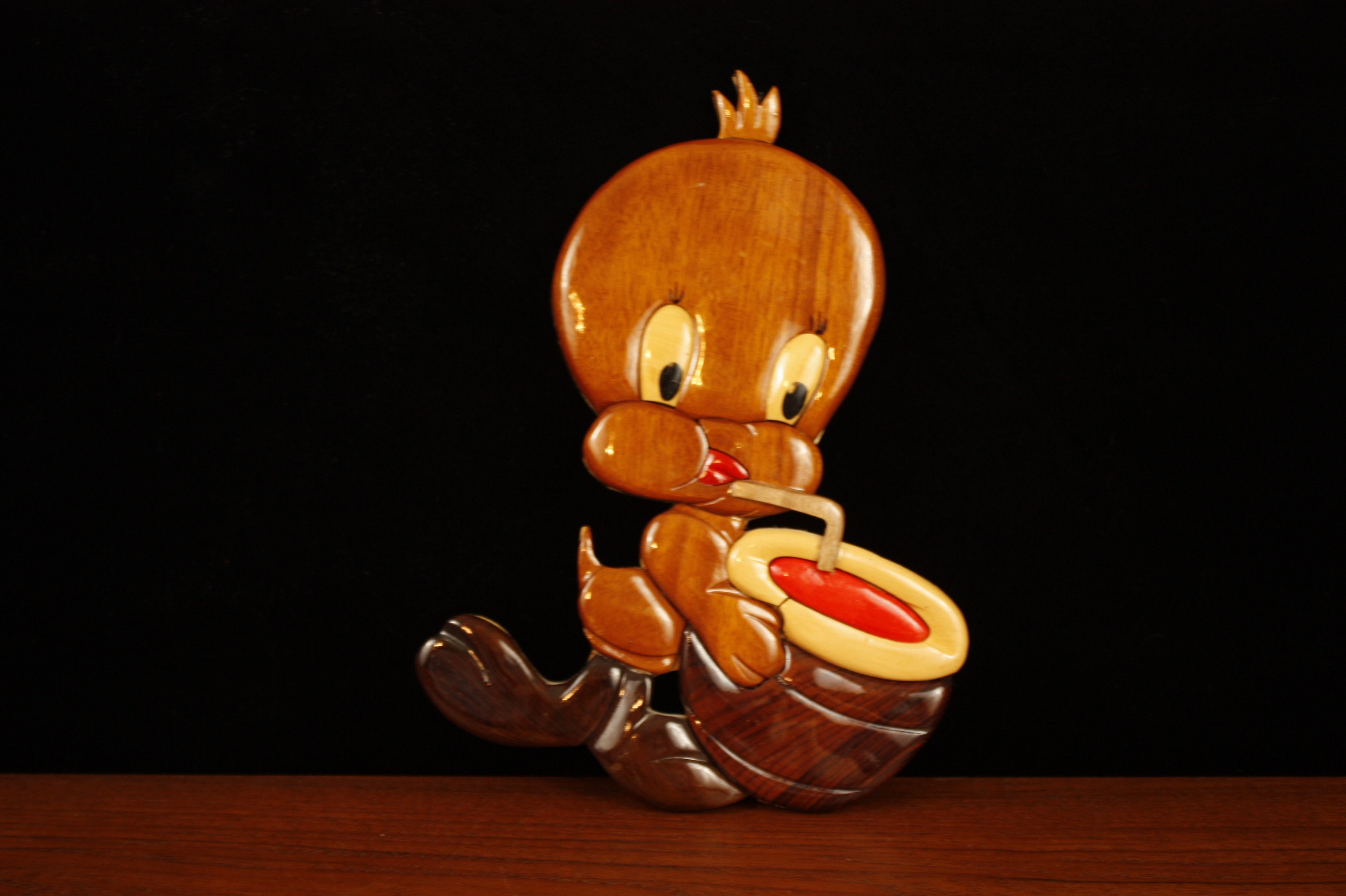 Retro Tweety Bird Lacquered Wood Wall Hanging Wall Decor Kids - Etsy