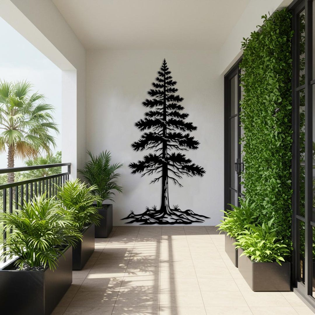 Pine Tree Wall Art, Rustic Entryway Home Decor, Nature Decor for ...