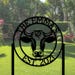 Custom Cow Yard Sign, Personalized Farmhouse Sign, Rustic Ranch Outdoor ...