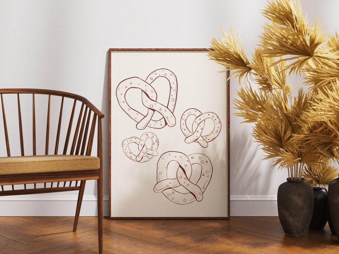 Twist & Delight: A Pretzel Love Story Art Poster, Wall Art Poster, Wall ...