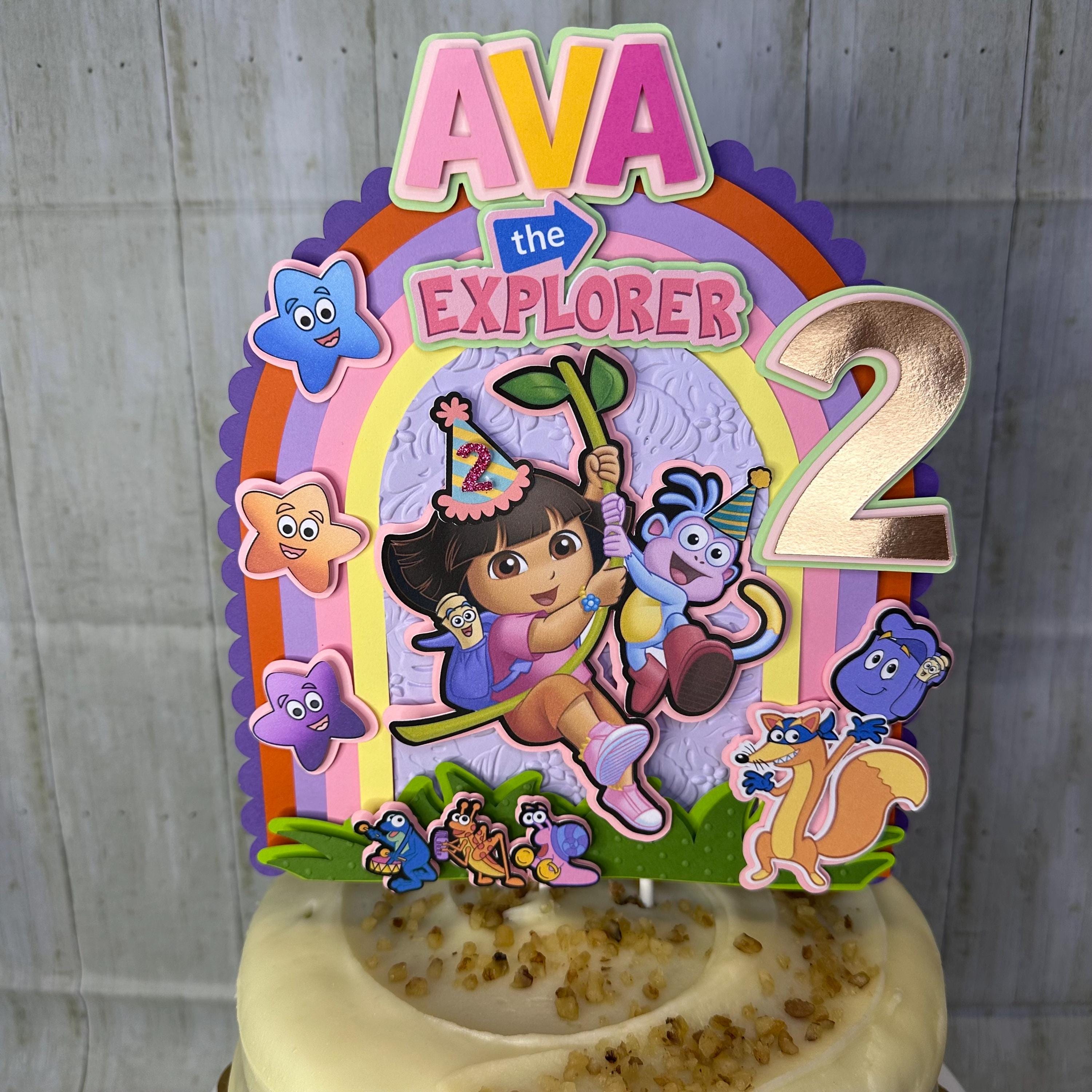 The Explorer First Birthday Explorer Party Decorations Cupcake Toppers ...