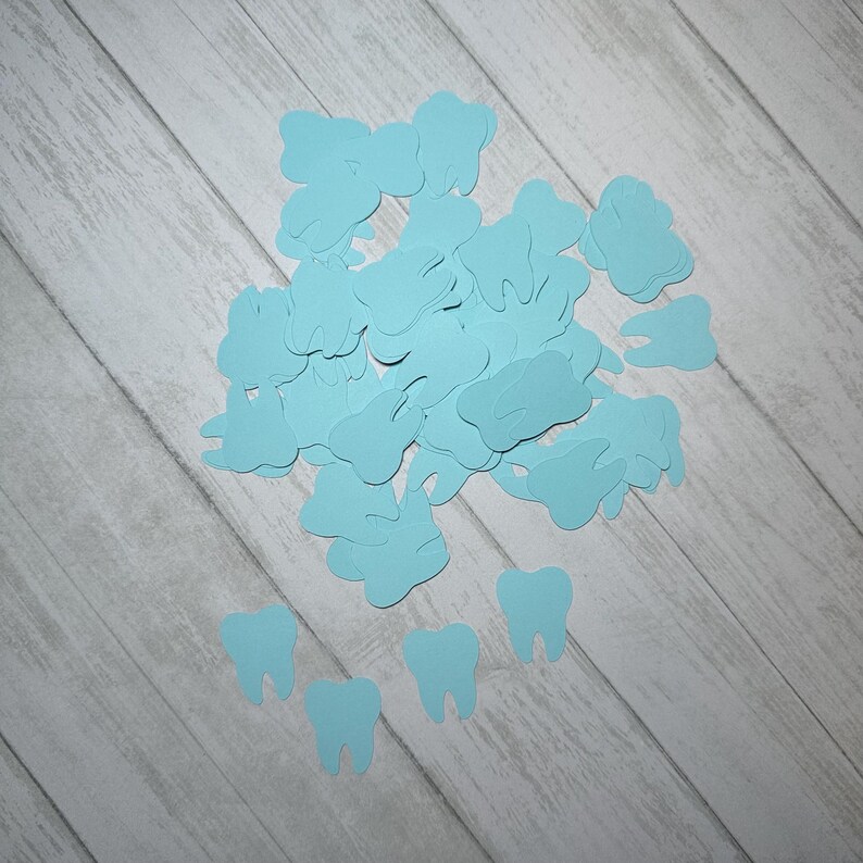 Tooth Confetti Tooth Fairy Dental School Tooth Decorations Tooth ...
