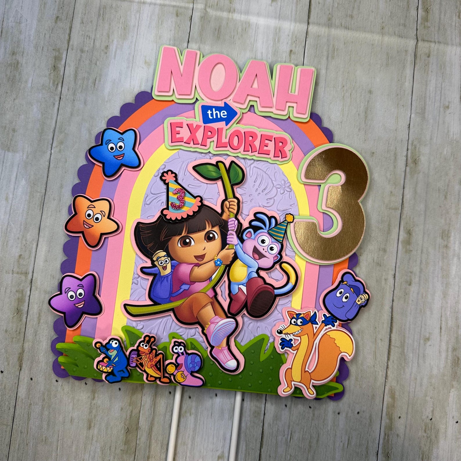 The Explorer First Birthday Explorer Party Decorations Cupcake Toppers ...