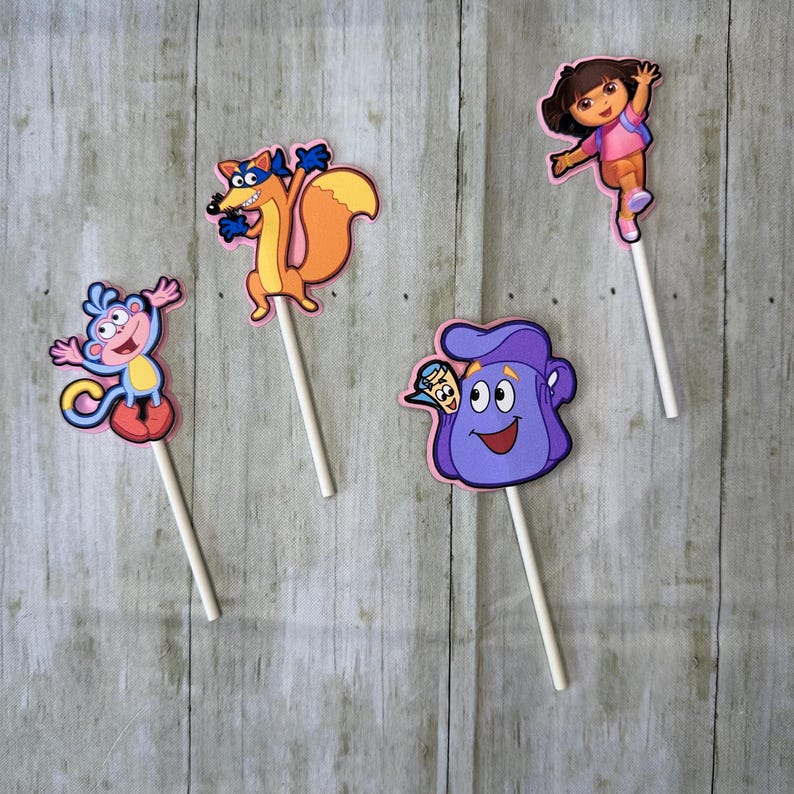 The Explorer First Birthday Explorer Party Decorations Cupcake Toppers ...