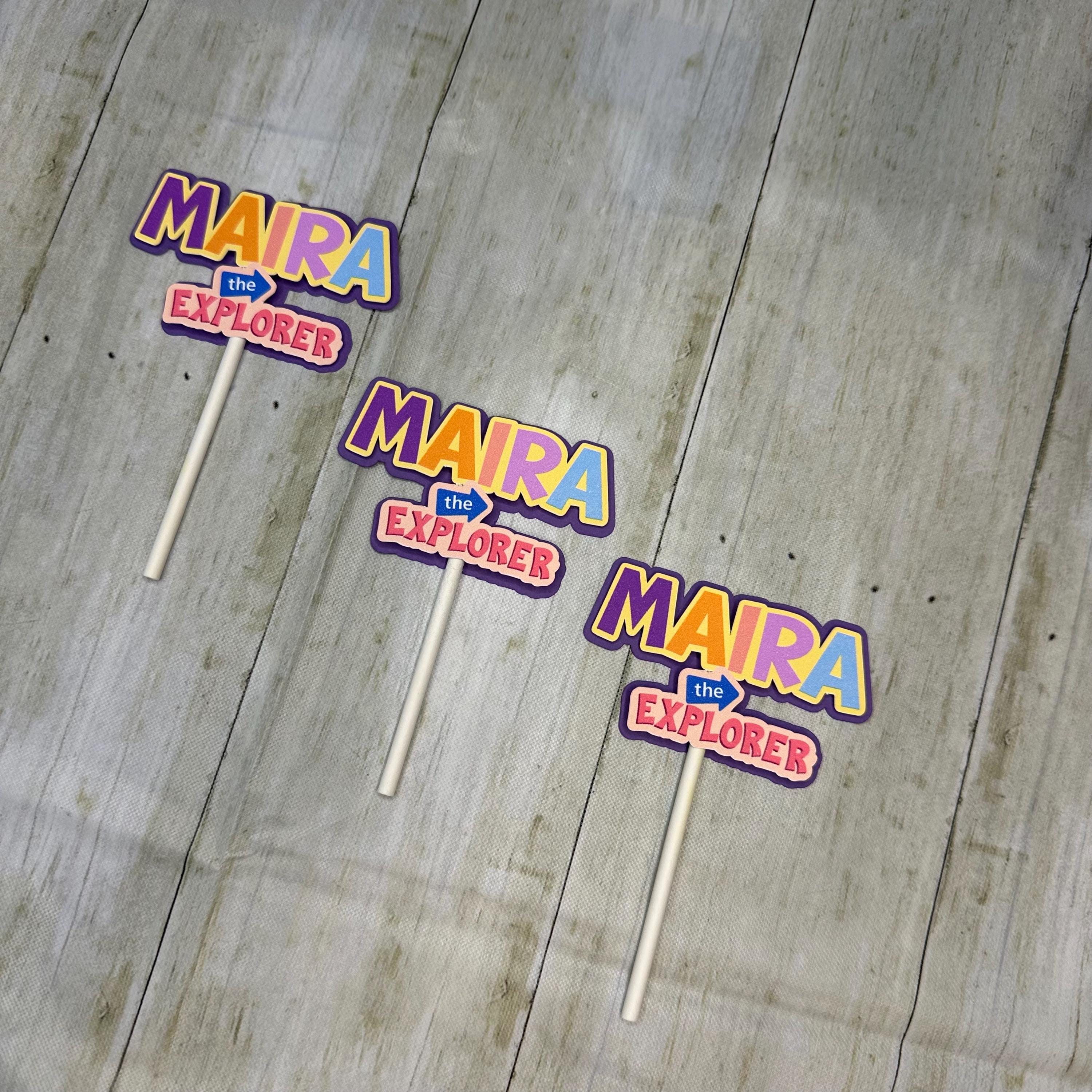 The Explorer First Birthday Explorer Party Decorations Cupcake Toppers ...