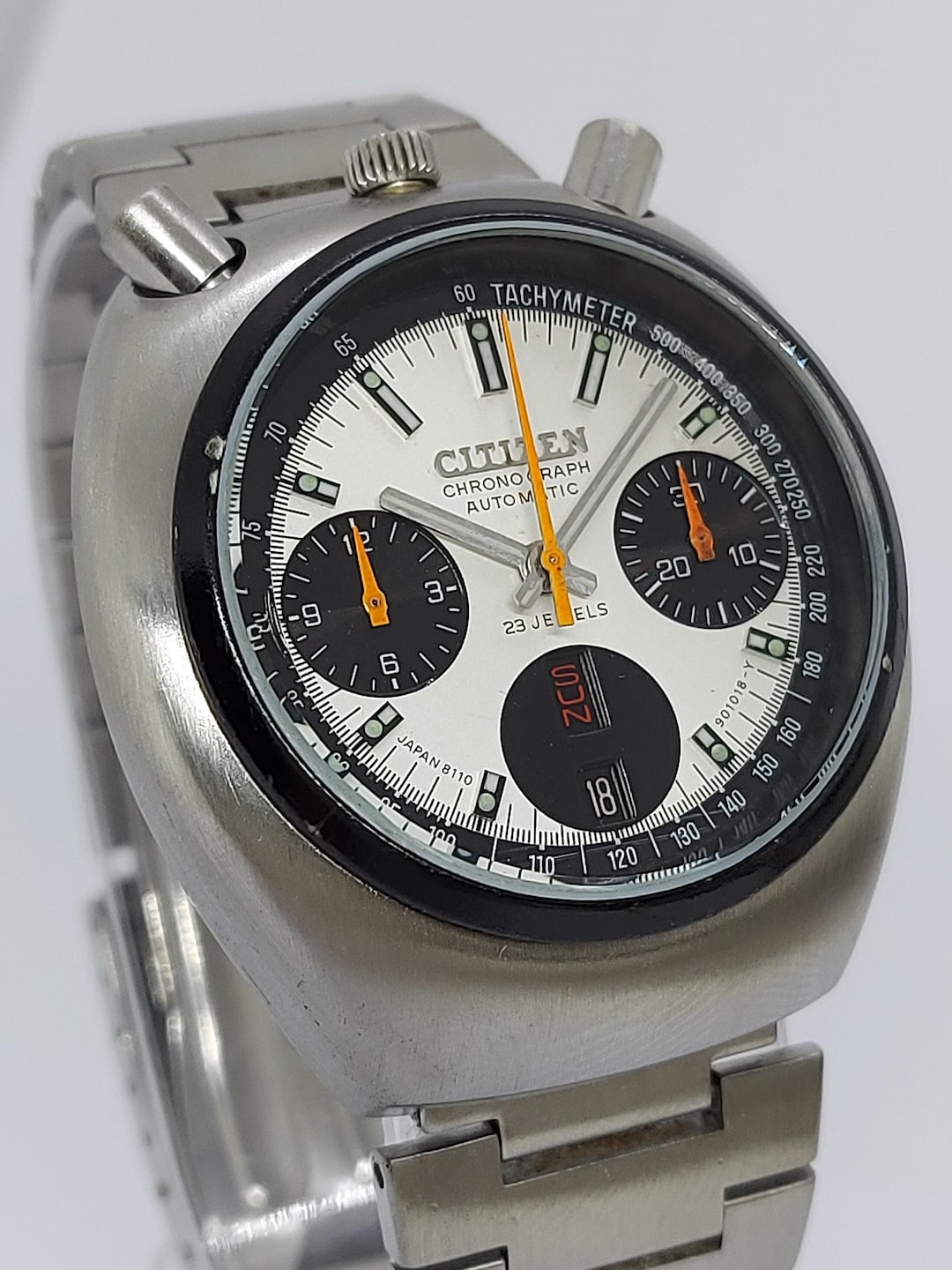 Vintage Citizen Bullhead Chronograph Automatic Ref. 8110a Mens Watch ...