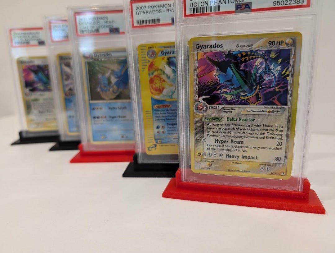 Pokemon PSA Graded Card Display Stands - Etsy