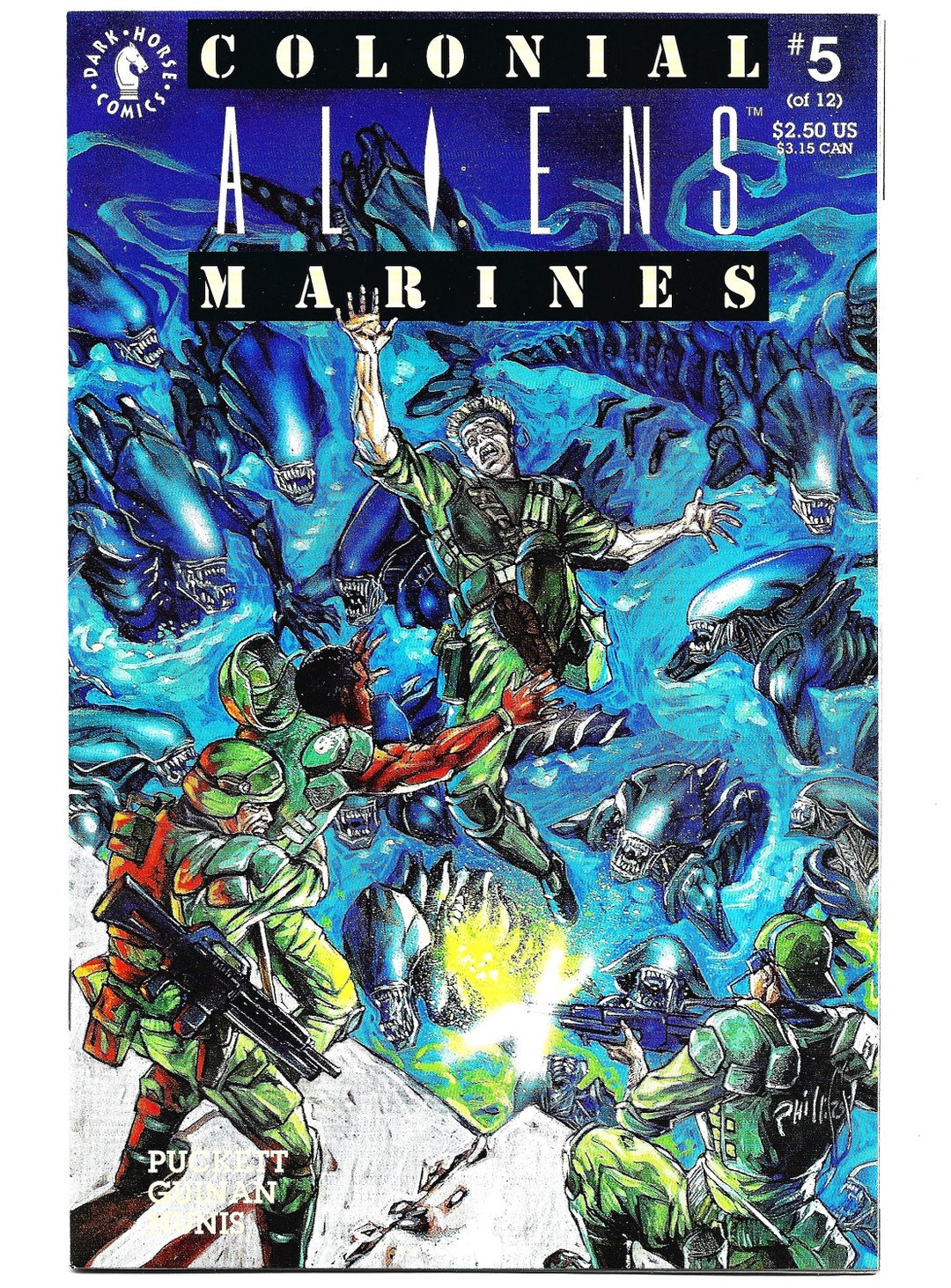 Dark Horse Comic ALIENS Colonial Marines 5 Vintage 1993 - Etsy