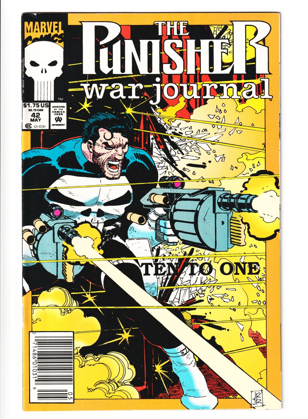 The PUNISHER War Journal 42 Marvel Comics VF/NM 1992 Comic Book - Etsy