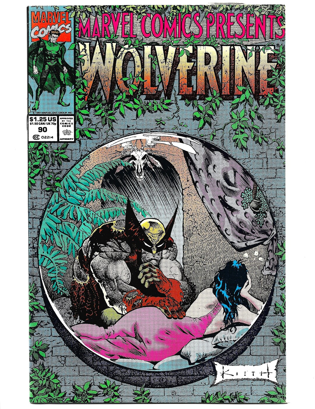 WOLVERINE Marvel Comics Presents 90 VF/NM 1991 Ghost Rider and Cable ...