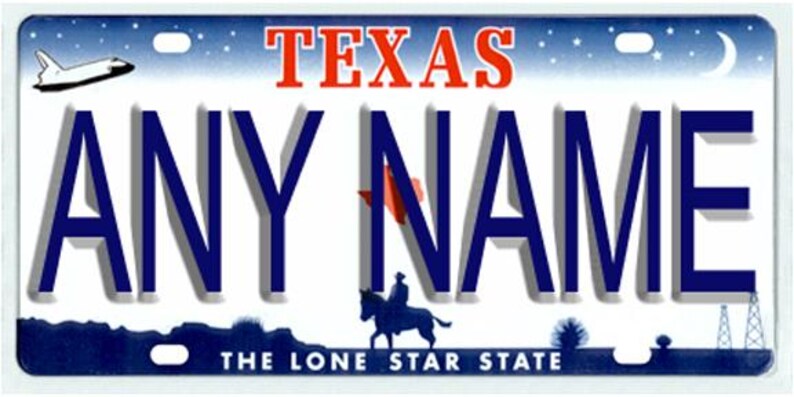 Custom Made Mini License Plate W/any Name, Any State, or Any Message - Etsy