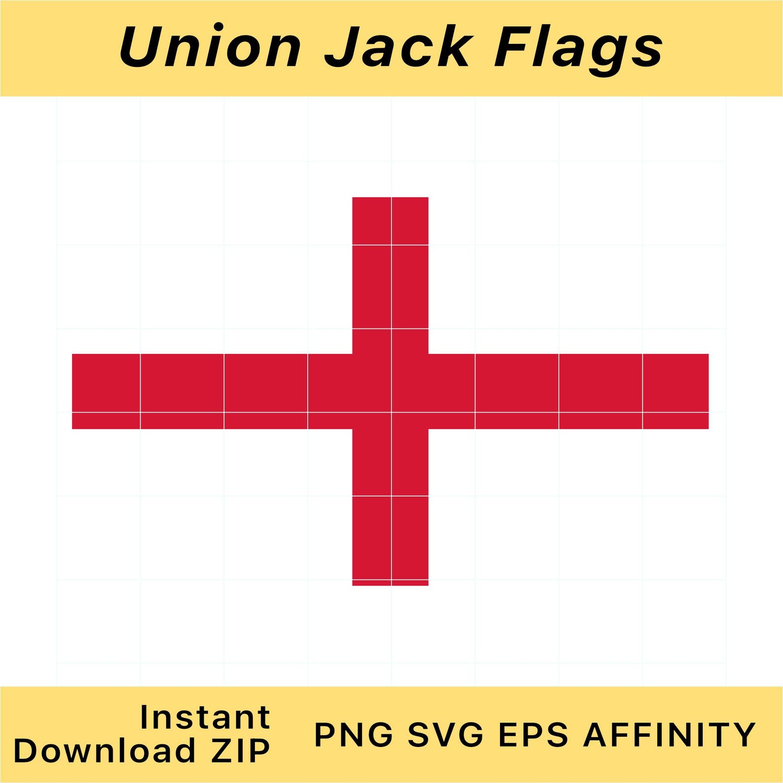 Digital Union Jack Flag SVG PNG EPS Bundle England Scotland Clipart for ...